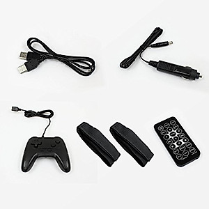 RCA (DRC69705E28G) - 7” Dual Screen Mobile DVD Player System & Game Pad - Set of Two 7-Inch Screens, (6-Piece Kit)