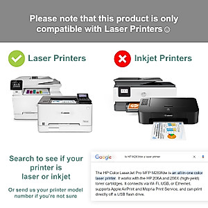 2x2 Clear Square Labels Stickers Glossy for Laser Printer, Pack of 300, Transparent self Adhesive Vinyl Paper Craftiff