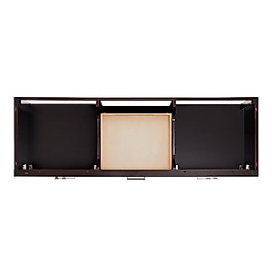 ARIEL Bath Vanity Base Cabinet 66" Inch in Espresso, Dual Sink Configuration, 4 Soft Closing Doors, 6 Full Extension Dovetail Drawers, Brushed Nickel