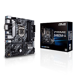 ASUS Prime B460M-A LGA 1200 (Intel® 10th Gen) Micro ATX Motherboard (Dual M.2, 1Gb LAN, USB 3.2 Gen 1 Ports, HDMI, DisplayPort, 4K@60Hz and Aura Sync RGB)