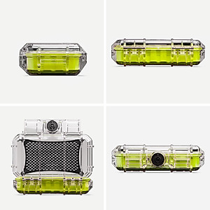 Evergreen 56 Clear Waterproof Dry Box Protective Case Colored Rubber Insert - Travel Safe/MilSpec/USA Made - Tackle Organization of Cameras, Phones, Camping, Fishing, Travel, Water Sports (Green)