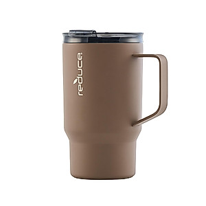 REDUCE Hot1 18 oz Hot1 Stainless Steel Insulated Mug with Temperature Adjusting Lid - Dual-Wall Vacuum, Cupholder Friendly - Keeps Drinks Hot for 6 Hours - Ideal for Coffee, Tea & Other - Java