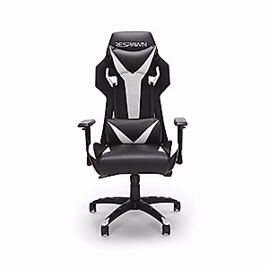 RESPAWN RSP-205 Racing Style Gaming Chair, Leather, White