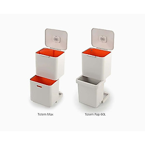 Joseph Joseph Intelligent Waste IW6 General Waste Liner Trash Bags for Totem Max 30 Liter / 8 Gallon, 20-pack, Gray