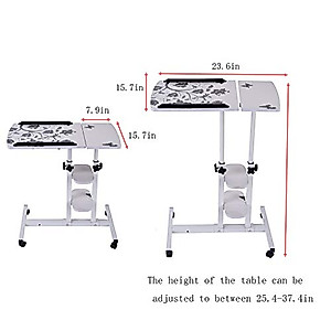 Ohvivid Study Writing Table,Home Desktop Computer Desk Bedroom Laptop Study Table Space Saving Office Table Home Office Desk Side Table Foldable Computer Table Simple Workstation Furniture