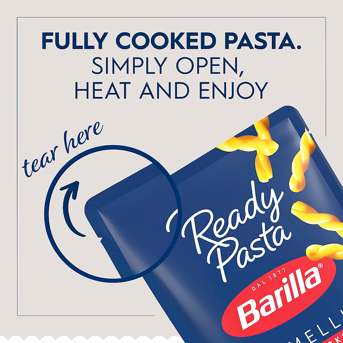Barilla Ready Pasta, Gemelli, 7 oz. Pouch (pack of 7)
