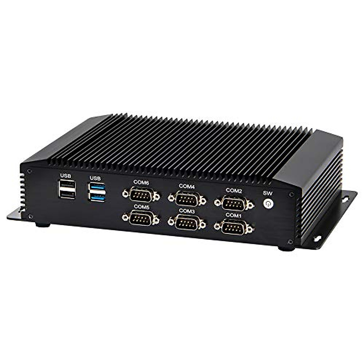 HUNSN Industrial PC, Mini Computer, Windows 11 / Linux Ubuntu, 4G, WOL, Watchdog Supported, I5 4200U 4250U 4258U 4278U, IM05, 2 x LAN, GPIO, 6 x COM RS232 422 485, 8G RAM, 64G SSD