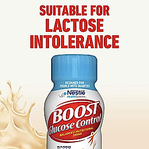 Boost Ready To Drink, Glucose Control Vanilla, 8 FL ounce (Pack of 24)