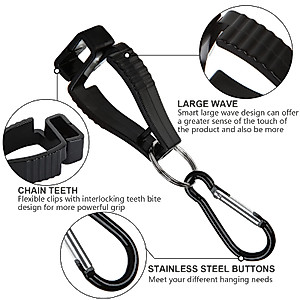 ZOEYES 20 PCS Glove Clips for Work, Glove Belt Clips, Work Safety Clip Glove Keeper, Glove Holder Clip, Glove Grabber Clip Holder for Belt Loop Guard Worker Construction