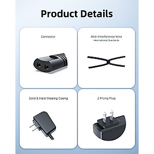 12V Shaver-Charger Cord Fit for Braun-Series 3 7 9 5 1 Electric Shaver Razor Trimmer 3040s 340s 310s 720s-4 790cc 760cc 740s 9290cc 9090cc 9385cc 370 720 760cc 790cc 7865cc 9330s 5018s 7020s