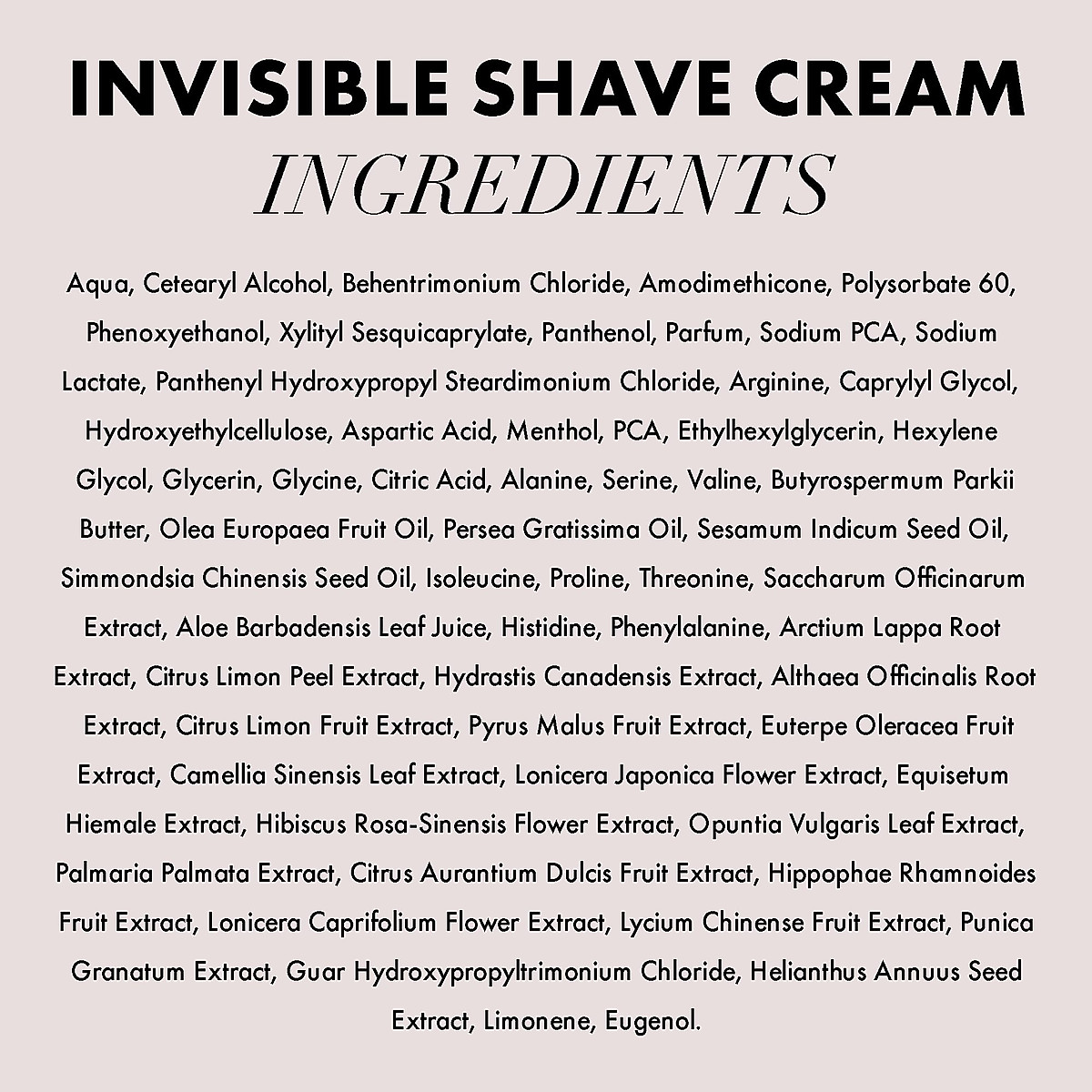 Hanz de Fuko Invisible Shave Cream – Premium Shaving Cream for Sensitive Skin – Hypoallergenic – Sulfate and Paraben Free, 8 oz.