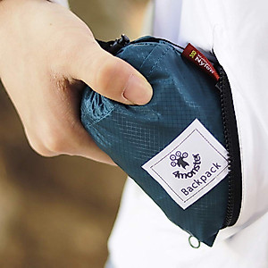 4Monster Hiking Daypack,Water Resistant Lightweight Packable Backpack for Travel Camping Outdoor (Blue, 24L)