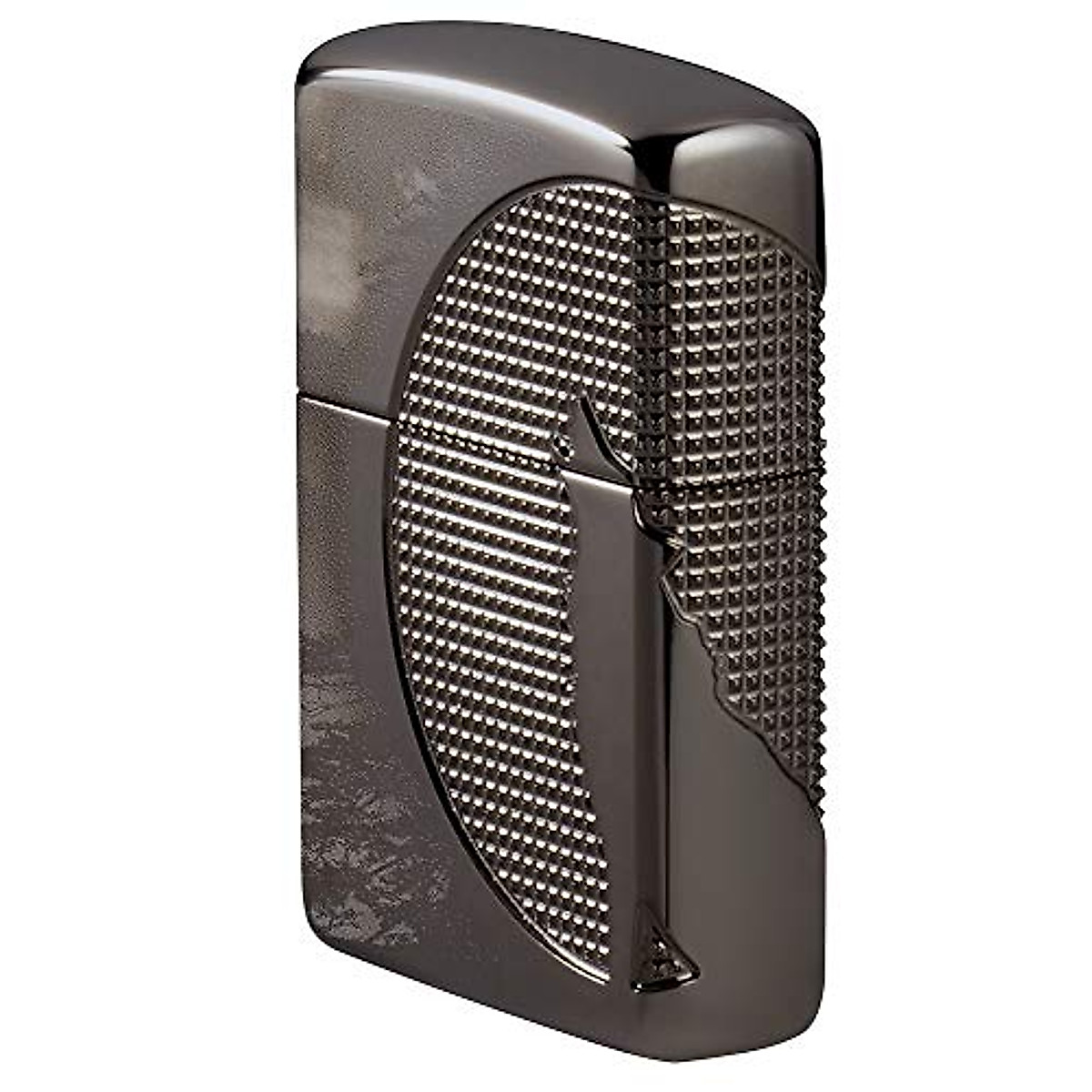 Zippo Armor Wolf Design Black Ice Pocket Lighter, One Size