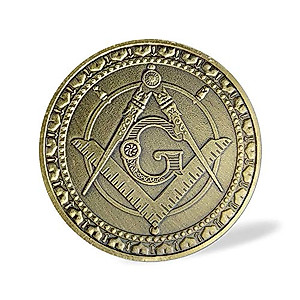 Masonic Coin Freemasons Master Mason Blue Lodge Commemorative Challenge Coin