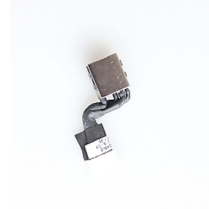 xinzhuoqi New AC DC Power Jack Socket Cable Harness for Dell Latitude 7480 7490 E7480 E7490 P/N: DC30100Z400 08GJM9 8GJM9 12cm, Black