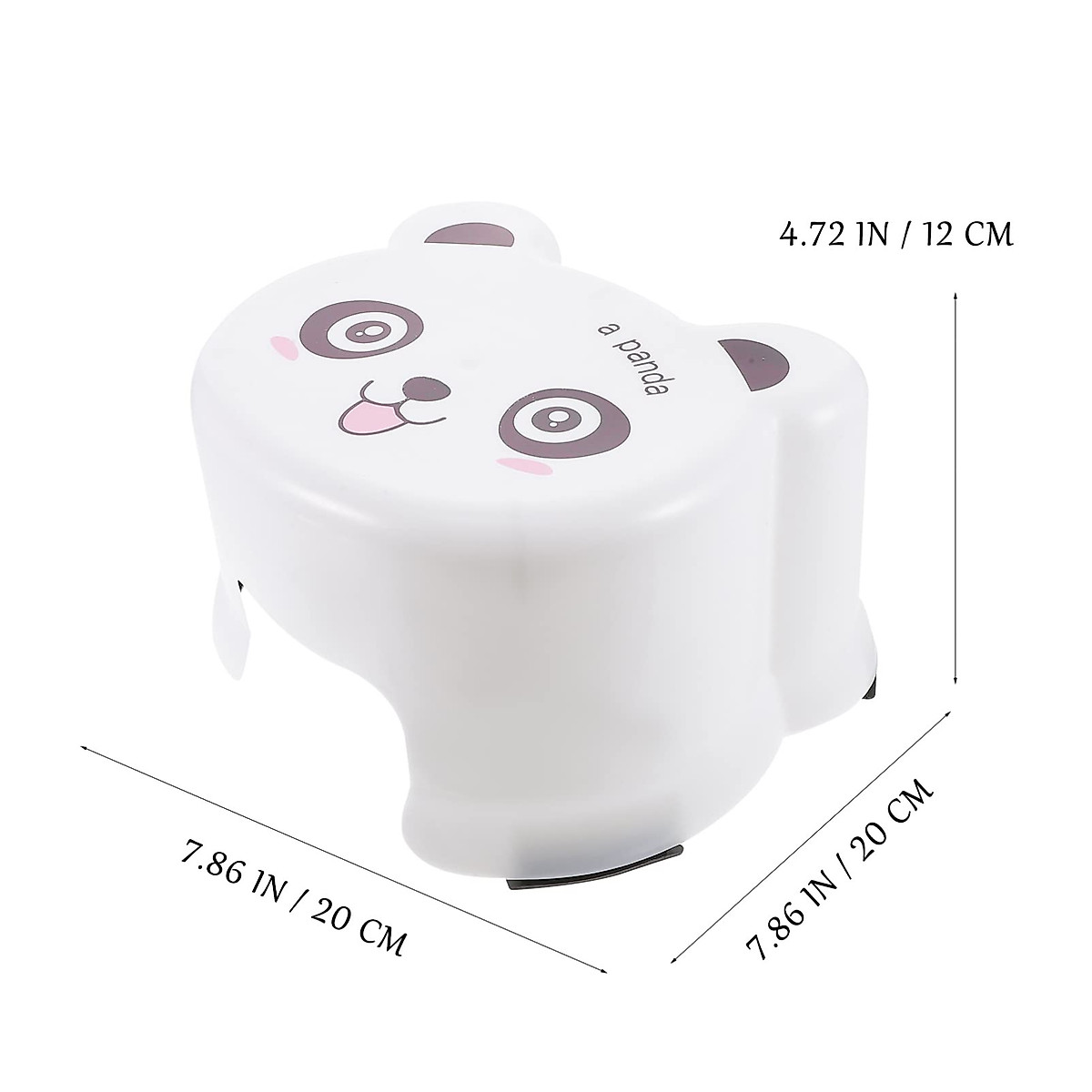 Zerodeko Kids' Step Stools Anti-Skid Step Stool, Plastic Foot Stool Kids Bathroom Stool Cartoon Step Stool Toilet Potty Training Step Stool for Baby, Bathroom and Kitchen (White) Circle Ottoman