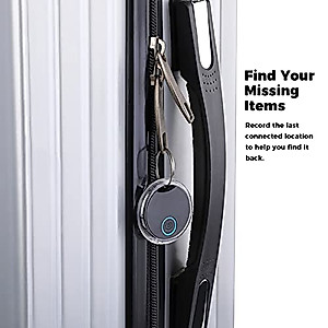 Key Finder Tracker, 4 Pack Item Finder Locator Bluetooth 5.0 Tracker Device Smart Tag for Keys Remote Wallet, APP Control Key Tracker Compatible with iOS and Android, Black