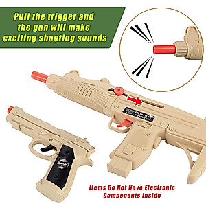 Kids Army Military Combat Soldier Costume Halloween Party Role Play Dress up Birthday Gift Set includes Camouflage Vest, Helmet, and Toy Accessories for 3-8 Years Old Toddlers Boys Girls