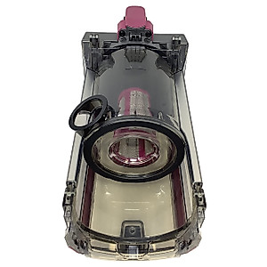 Shark ' Ninja Dust Cup Dirt Bin for APEX AX912 QU922Q QU922QBL QU922QPK QU922QRD QU922QRG DuoClean Self-Cleaning Upright Vacuum, Pink, Clear and Black