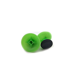 2 x 3D Analog Thumb Stick Joystick Thumbstick Cap Cover for Xbox one Slim S Controller Replacemnet (Green-Black)