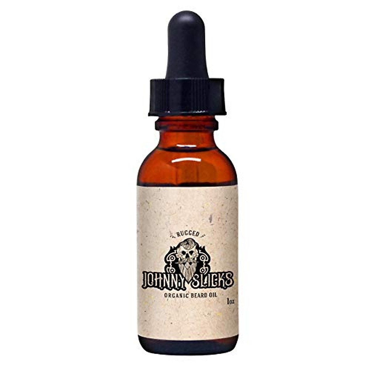Johnny Slicks Organic Beard Oil | Moisturize, Soften, Promote Hair Growth, Reduce Itch (US Made, Veteran Owned Handcrafted with Clean Ingredients), Rugged