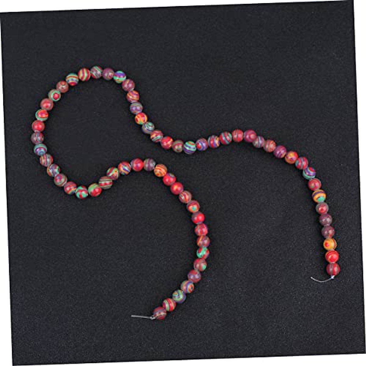 48pcs Bracelets in Bulk Jewelry Accessories Gemstone Bracelets Jewelry Making Accessories Malachite Beads DIY Accessories Kit Beading Kits Jewelry Beads Loose Beads Spacer Beads