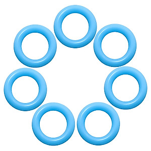 ThreeBulls 120Pcs Clear Rubber O-Ring Keyboard, O-Rings Keycaps, Switch Dampeners Keycap, for Cherry MX Key Switch Keyboards Dampers,Blue