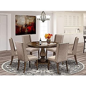 East West Furniture F2FL7-716 Dining Set, Medium