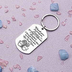 Sisters Gift from Sister Brother, Thanks for Being My Sister Keychain Womens Teen Girls Stocking Stuffer for Women Girls to My Sister Sister Gift Big Little Sister Soul Sister Gift Christmas Birthday