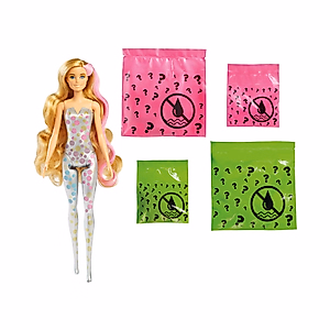 Barbie Color Reveal Doll & Accessories, Party Series, 7 Surprises, 1 Barbie Doll (Styles May Vary)
