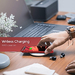 ORIbox for iPhone 13 Pro Max Case Red, [10 FT Military Grade Drop Protection], The Liquid Silicone Heavy Duty Shockproof Anti-Fall Case for iPhone 13 Pro Max,6.7 inch, Red