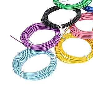PCL Filament Refill for 3D Pen, 1.75mm 16.4 Feet PCL Consumables for 3D Pen Easy and Bright Use 10 Colors for Replacement