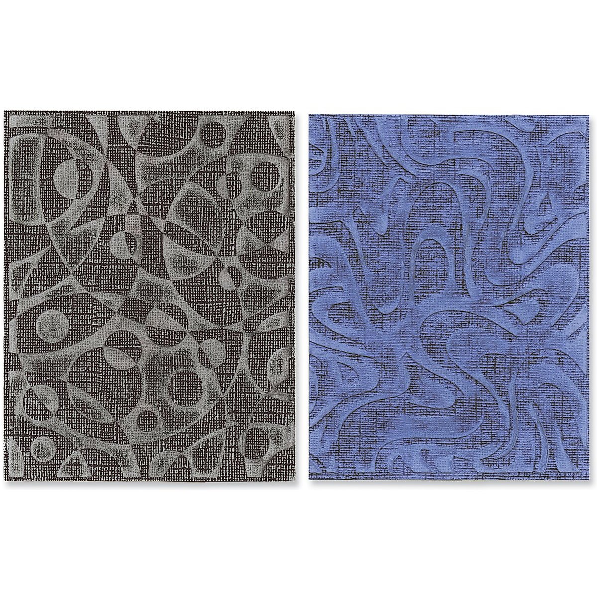Sizzix Texture Fades A2 Embossing Folders 2/Pkg-Retro Cirque By Tim Holtz