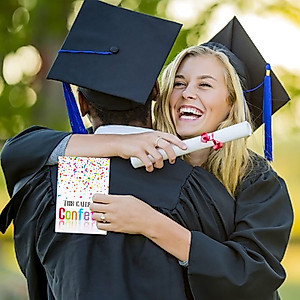 WaaHome You Did It Graduation Card for Her Him 2024, 4''x6'' Funny This Calls for Confetti Congrats Grad Gift Card For Girls Boys Seniors, Confetti Graduation Greeting Card with Envelope