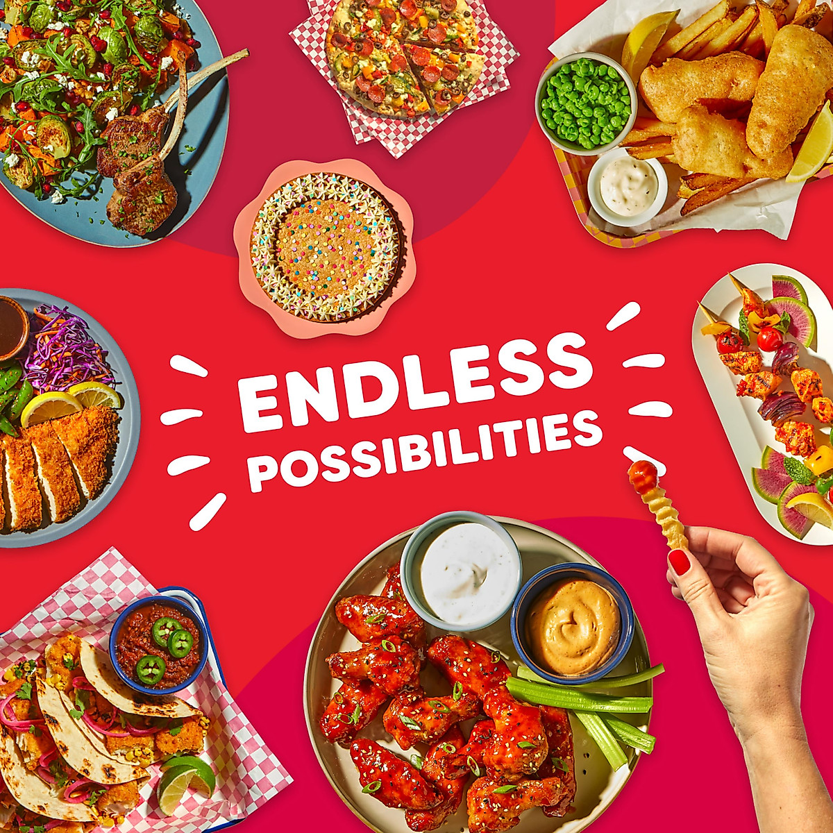 Instant Vortex Plus 10-Quart Air Fryer, From the Makers of Instant Pot, 7-in-10 Functions, with EvenCrisp Technology, App with over 100 Recipes, Stainless Steel