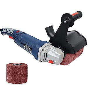 Dobetter Metal Burnishing Machine, 1300W Surface Conditioning Tool, 6 Variable Speed Stainless Steel Polisher with Auxiliary Handle and Protection Dust Hood -DBWDM13