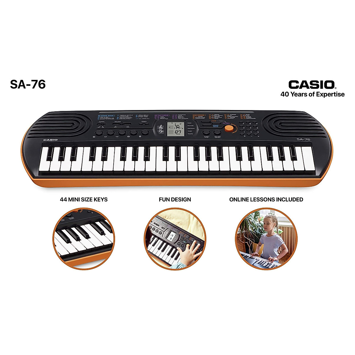 Casio SA-76 44-Key Mini Personal Keyboard