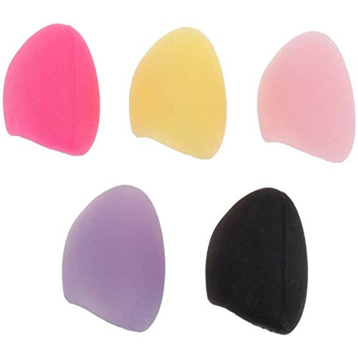 Jiayouy 3pcs Flute Thumb Rest Cushion Soft Silicone Finger Cover for Flute Wind Instrument Black