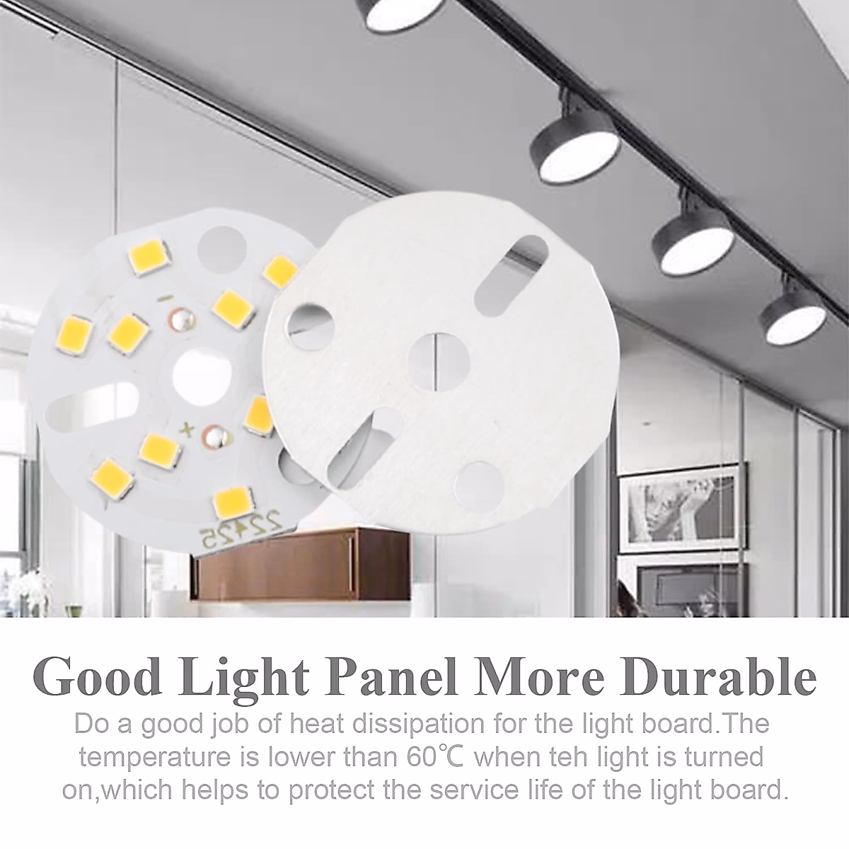 Fielect 5Pcs 5W LED Chip Bulb Super Bright High Power or Floodlight, 5730 300mA for Replacement LED Downlights, Track Lights