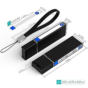 MEINAMI 16GB USB3.0 USB Flash Drive with Writable Label USB Thumb Drive with Sticker Memory Stick with Tag,3 Pack
