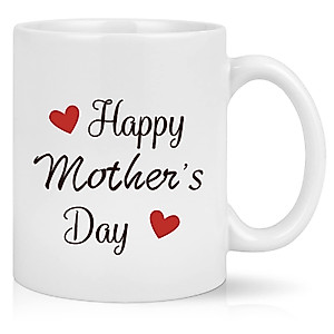 Cabtnca Happy Mother's Day Mug, Mothers Day Gifts for Mom Grandma, Mom Gifts from Daughter Son, Mom Gift, Grandma Mom Mug, Bonus Mom Mother in Law New Mom Aunt Sis Mothers Day Gifts, 11Oz