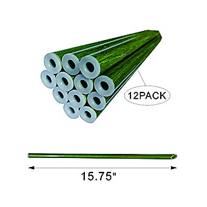 Garden Hoops for Raised Beds Hoop House Greenhouse Hoops for Garden Beds Green House Hoops for Garden Netting Wire Hoops Garden Tunnel Garden Hoops for Row Cover Hoops Fiberglass 6.56ft+1.31ft (6Pack)