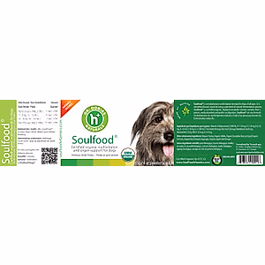 SoulFood Multivitamin — Certified organic multi-vitamin for dogs. Naturally cultured and whole-food based, up to 3 months supply.