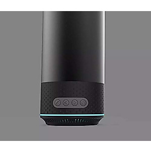 Vacuum Insulated Premium Water Bottle with Rechargeable Bluetooth Speaker - Steel Double Wall Design + Lights, Convenient drinking spout, Lid Lock, and Carry Handle (700ml/23.6 oz) (Black)