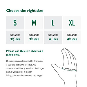 COOLJOB 3 Pairs Gardening Gloves for Women and Men, Recycled Polyester Garden Gloves with Rubber Coated, Non-slip Working Gloves for Outdoor Indoor Workers, Green & White, Large Size