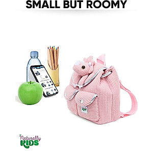 Pink Dinosaur Triceratops Mini Backpack for Kids, Mini Backpack for Toddler Girls, Gift for 2 3 4 5 Year Old Girl Boy