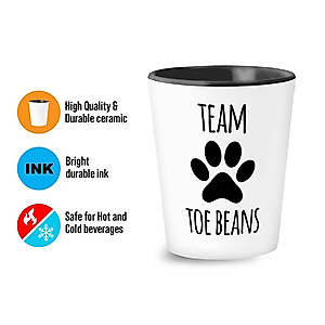Bubble Hugs Veterinarian Shot Glass 1.5oz - Team Toe Beans - Animal Doctor Veterinarian Pet Owner Rescuer Savior Saving Animals Future Veterinary Student