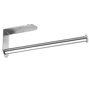Paper Towel Holder Under Cabinet, OBODING, Self Adhesive or Drilling, Paper Towel Holder Wall Mount, 304 Stainless Steel Towel Rack for Kitchen Organization and Storage (12.05 inches)