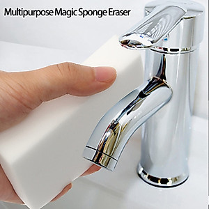 100 Pcs Magic Sponge Eraser Shoxil, Melamine Foam Extra Large Cleaning Pads for Household Cleaning Kitchen Dish Car Shoes Sponges