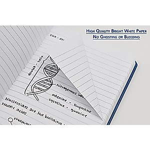 Hardcover Classic Notebook, 2 Pack, Journal, Total 240 Sheets/480 Pages, Perfect Notebooks for Work, Travel, College, Business